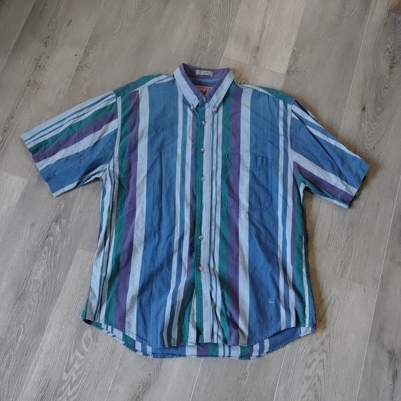 Adirondack | Shirts | Vintage Adirondack Shirt Xl Mens Short Sleeve ...